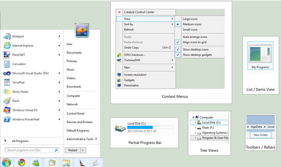Windows 8 'Aero Lite' Theme For Windows 7